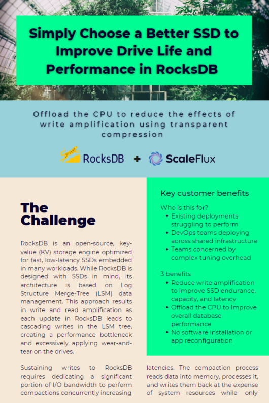 Simply Choose a Better SSD to Improve Drive Life and Performance in RocksDB - ScaleFlux