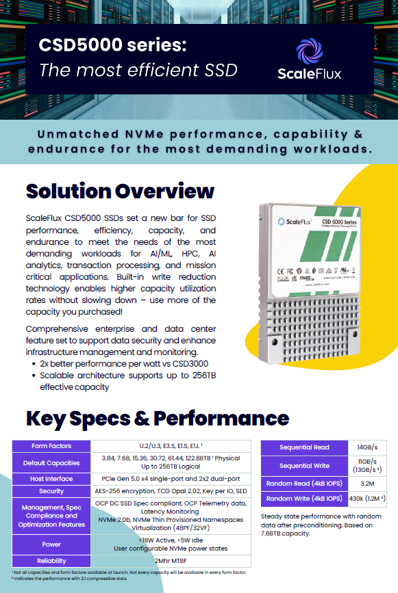 CSD5000 Data Sheet - ScaleFlux